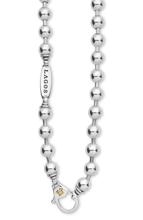 Lagos Sterling Anthem Ball Chain Necklace