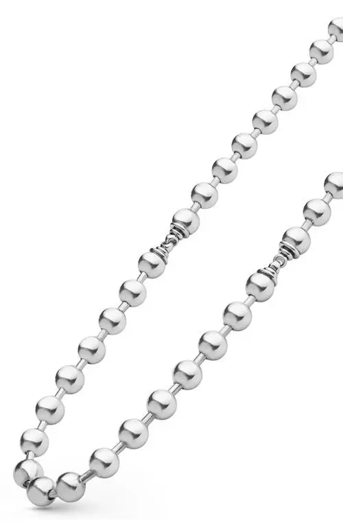 Lagos Sterling Anthem Ball Chain Necklace