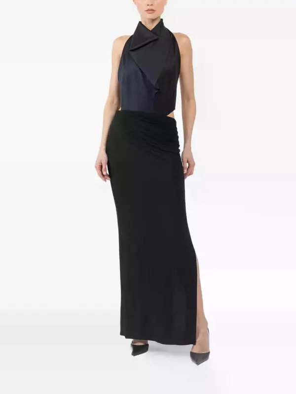 Magda Butrym Draped Halterneck Evening Dress