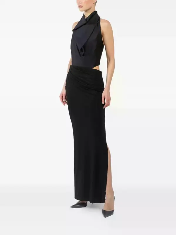 Magda Butrym Draped Halterneck Evening Dress