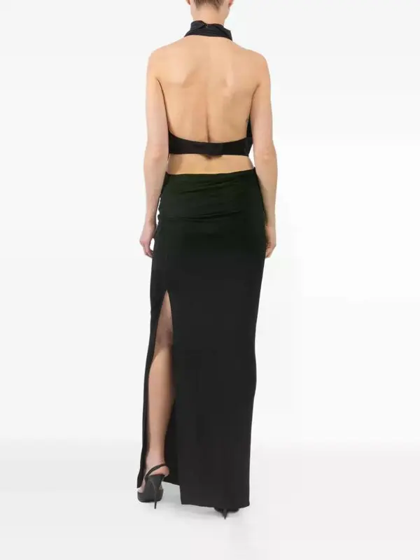 Magda Butrym Draped Halterneck Evening Dress