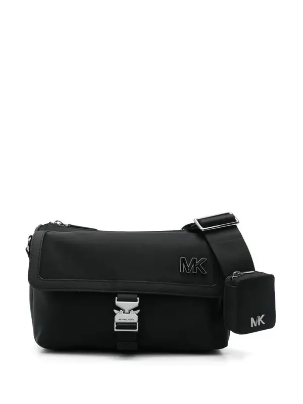 Michael Kors Aviator Flap Messenger Bag With Pouch - Black