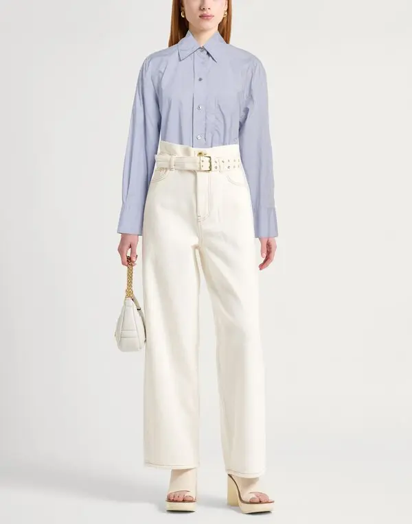Vince Oversized Poplin Shirt - Light Blue