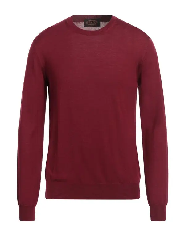 TOD'S Merino Wool, Silk, And Cashmere Sweater - Red
