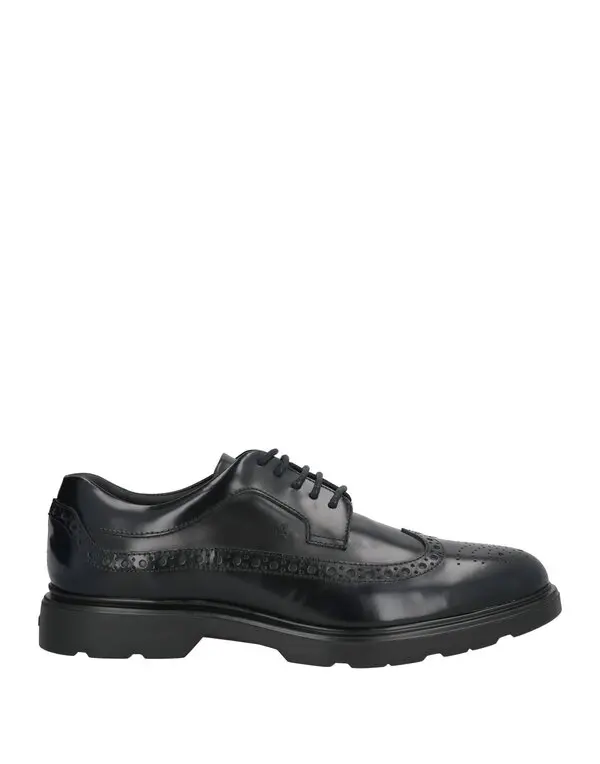 HOGAN Men\'s Leather Lace Oxford Loafers 8.5 Lace-ups Hogan H704 BLACK for Man HXM7040FZ50U1M8MB999 | Hogan main image 2