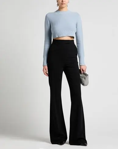Max Mara Flared High-waisted Pants - Black