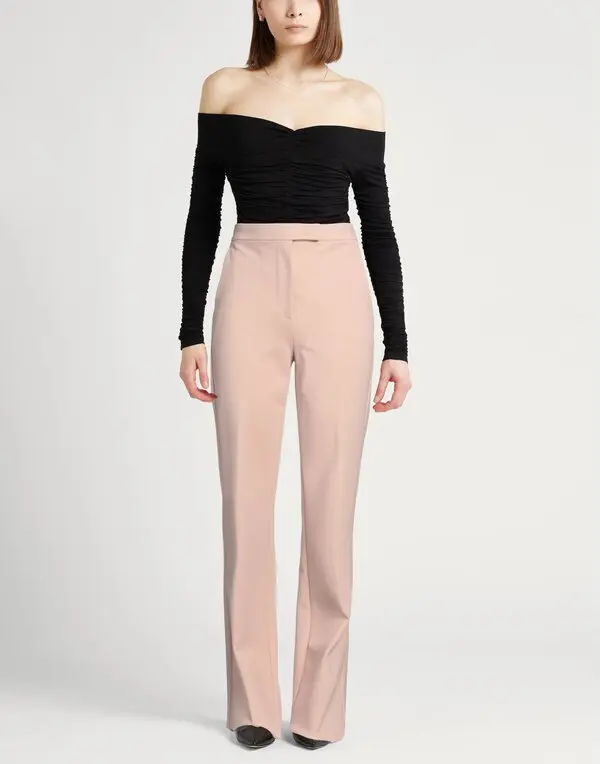 Max Mara Flared High-waisted Pants - Pink