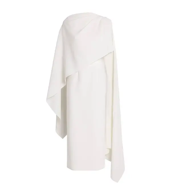 ROKSANDA Cape-overlay Demetria Maxi Dress - Ivory