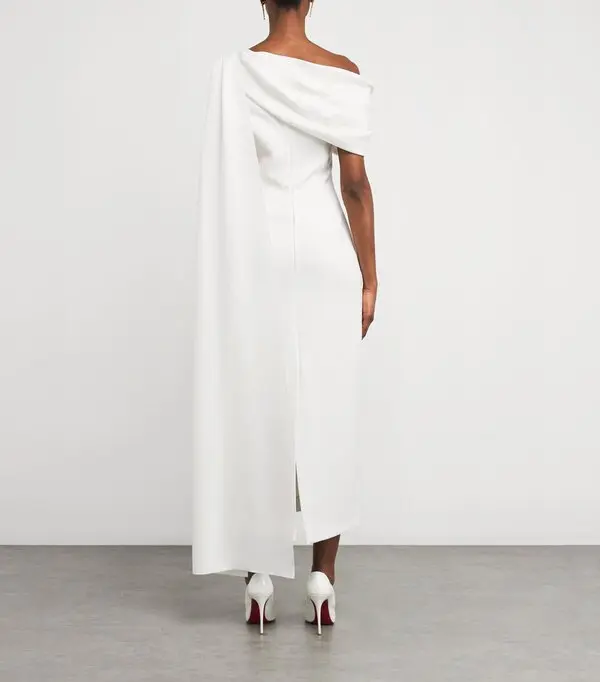 ROKSANDA Crepe Draped Maite Maxi Dress - Ivory