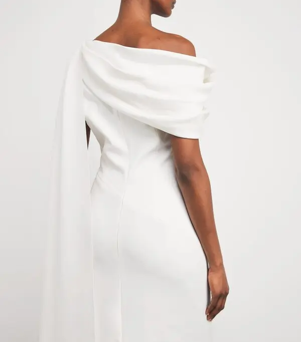 ROKSANDA Crepe Draped Maite Maxi Dress - Ivory