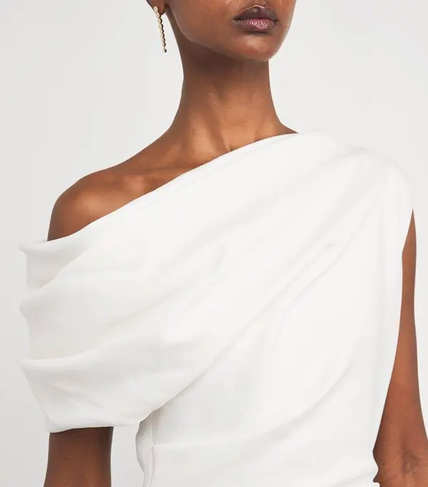 ROKSANDA Crepe Draped Maite Maxi Dress - Ivory