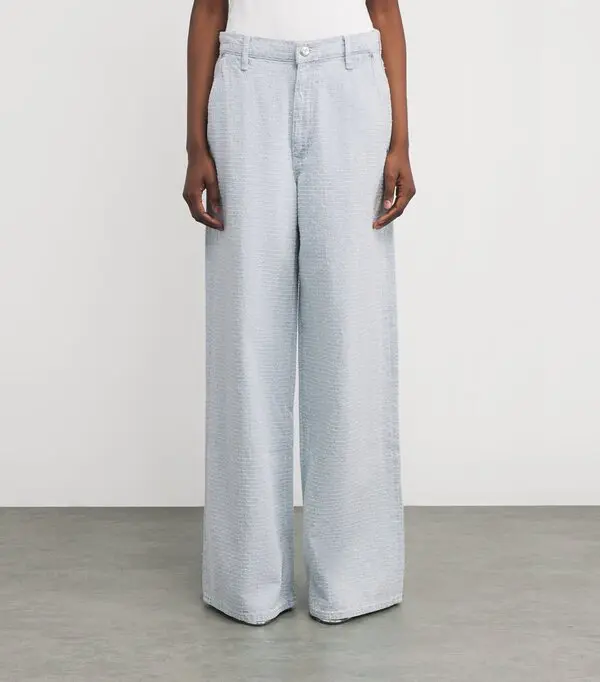 Rag & Bone Textured Sofie Wide-leg Jeans