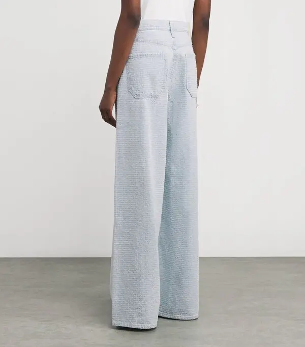 Rag & Bone Textured Sofie Wide-leg Jeans