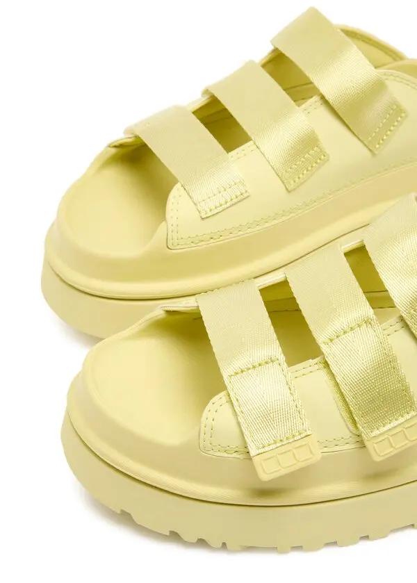 UGG Rubber Platform Slides - Yellow