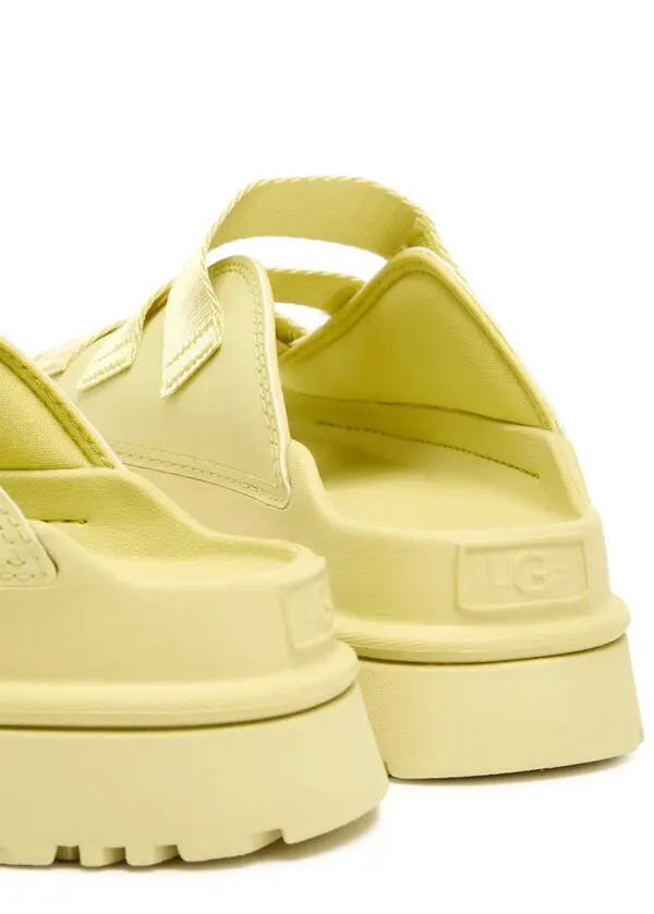 UGG Rubber Platform Slides - Yellow