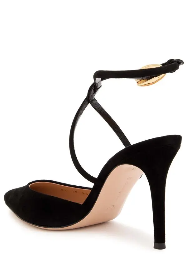 GIANVITO ROSSI 85 Suede Pumps