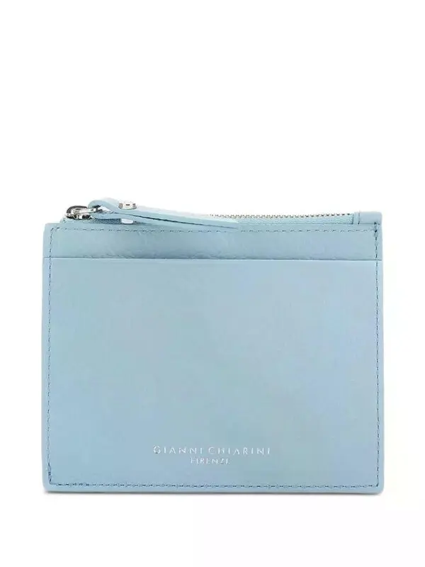 GIANNI CHIARINI Grained-leather Wallet - Blue