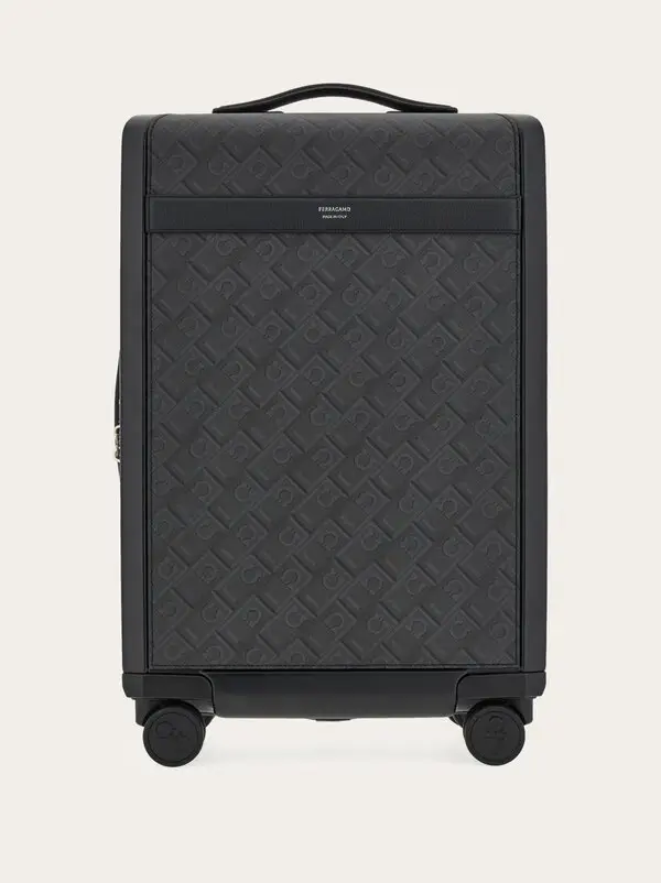 FERRAGAMO Monogram Cabin Trolley - Black