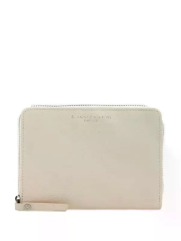 GIANNI CHIARINI Grained-leather Wallet - Neutrals