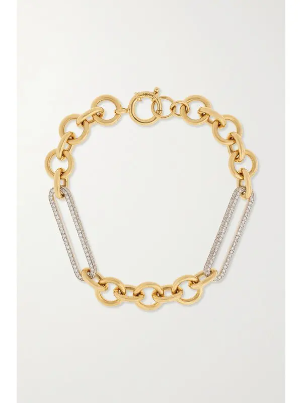 FOUNDRAE Midsize Diamond Bracelet - Gold