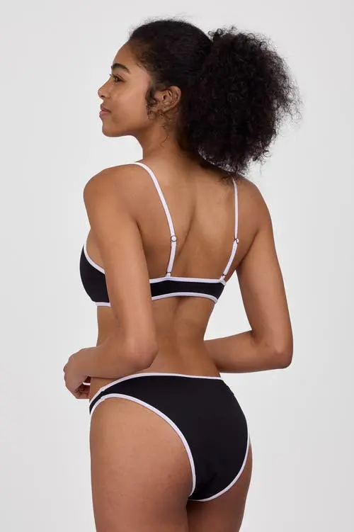JOLYN Dina Bikini Bottom - Black & White