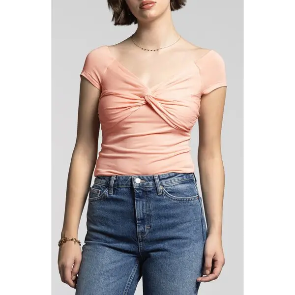 WEEKEND LOS ANGELES Adelina Twist Front Top - Muted Clay