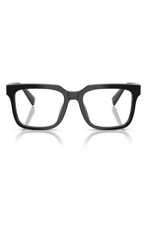 Dolce & Gabbana 51mm Square Eyeglasses - Black