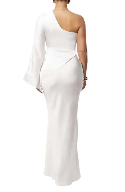 JLUXLABEL Femme Asymmetric Maxi Dress