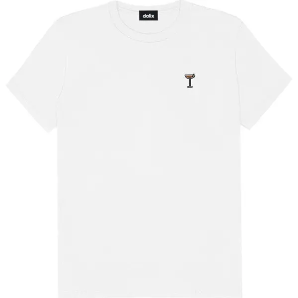 DALIX Coffee Martini Jersey Tee - White