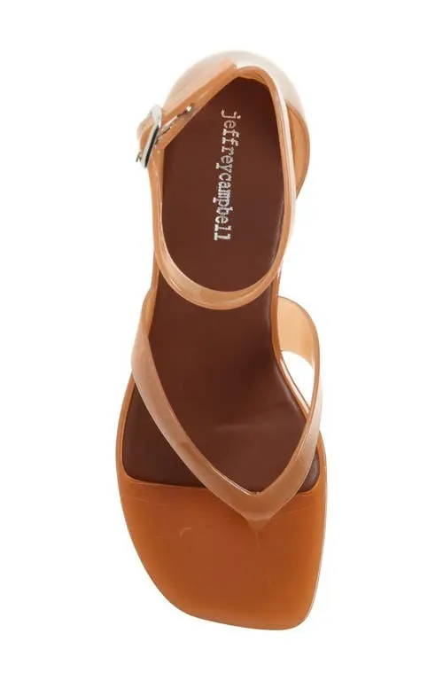 Jeffrey Campbell Gummy Ankle Strap Sandal - Caramel