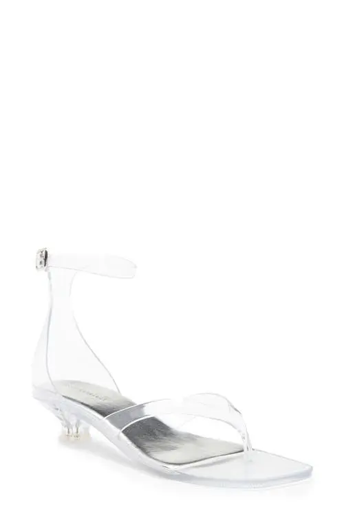 Jeffrey Campbell Gummy Ankle Strap Sandal - Clear
