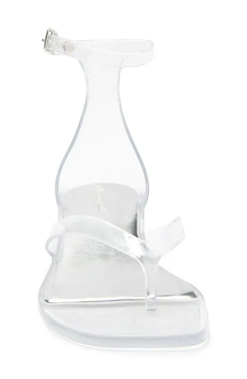 Jeffrey Campbell Gummy Ankle Strap Sandal - Clear