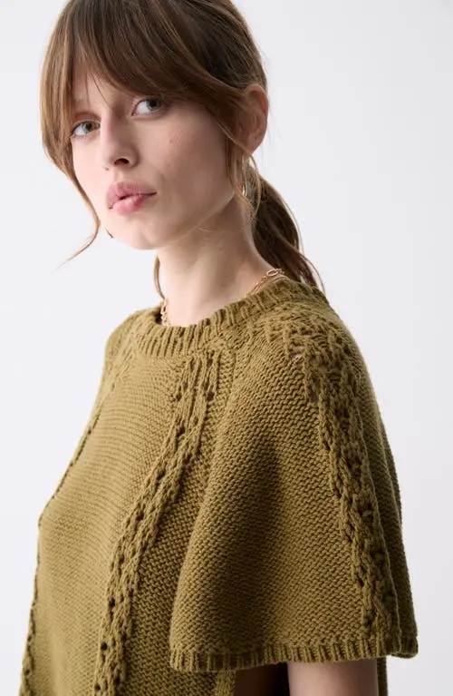 Deluc Dinis Flutter Sleeve Side Tie Sweater
