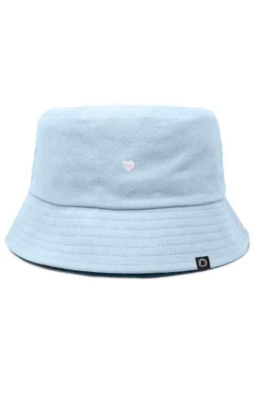DALIX Heart Bucket Hat - Forever Blue
