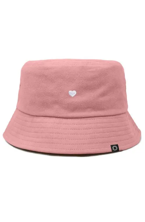 DALIX Heart Bucket Hat - Peach Melba