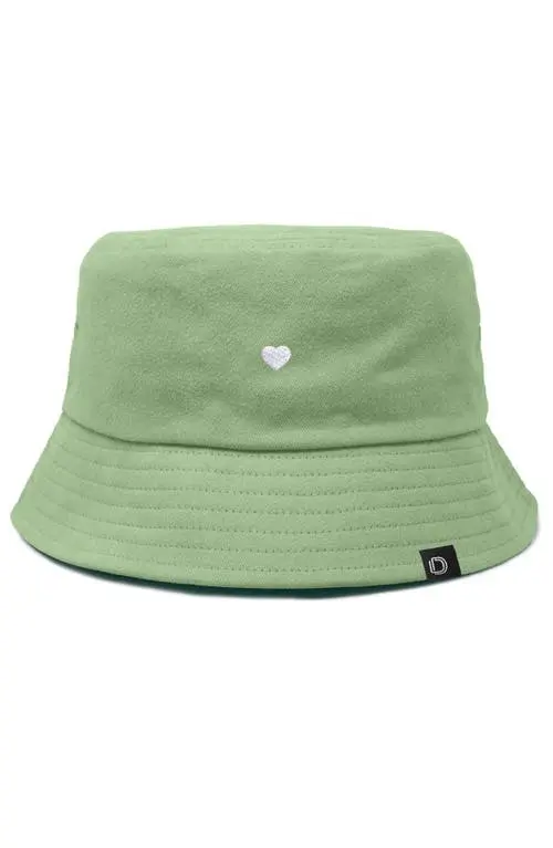 DALIX Heart Bucket Hat - Turf Green