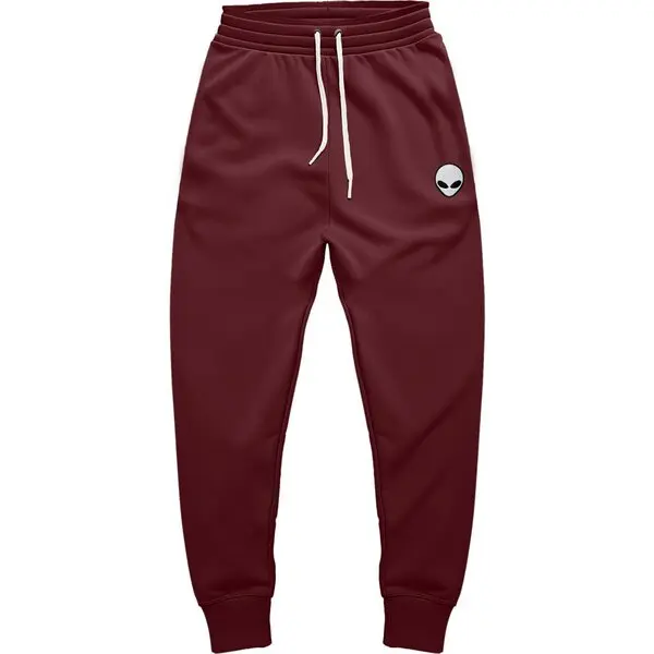 DALIX Alien Midweight Fleece Jogger Pant - Maroon