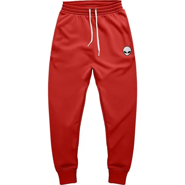 DALIX Alien Midweight Fleece Jogger Pant - Red