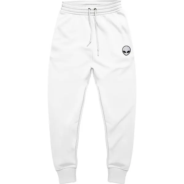 DALIX Alien Midweight Fleece Jogger Pant - White