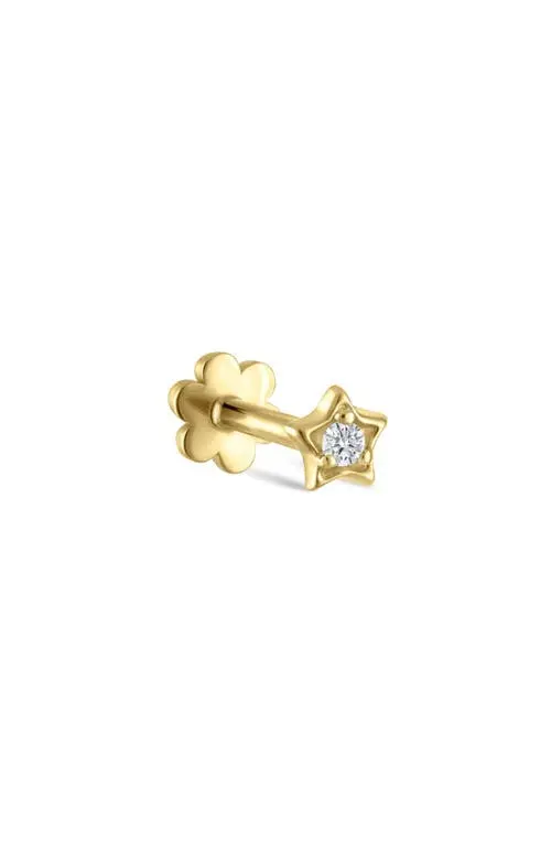 MARIA TASH Diamond Solitaire Single Stud Earring - Yellow Gold