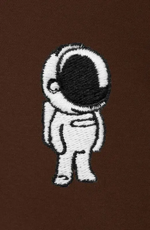 DALIX Astronaut Embroidered Midweight Hoodie - Chestnut