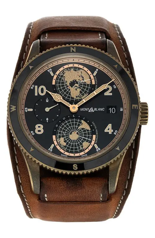 WATCHFINDER & CO. Montblanc Geosphere Chronograph Watch - Black