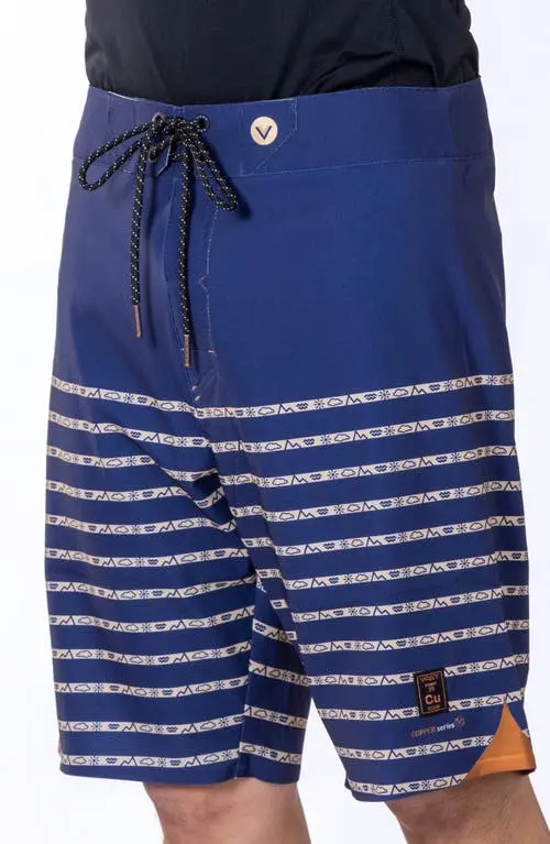 VAST Elements Micro Stripe Ii Stretch Board Shorts
