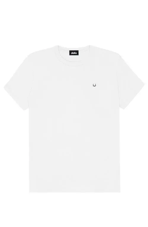 DALIX Lil Smile Jersey Relaxed Tee - White