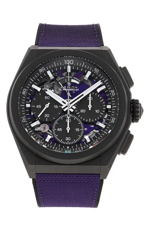 WATCHFINDER & CO. Zenith Defy El Primero Chronograph Watch - Black