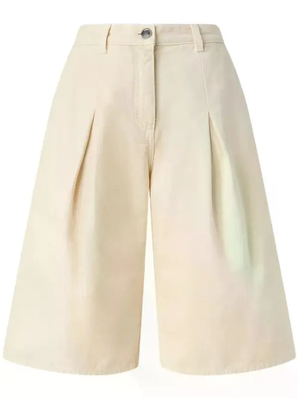 Pinko Cotton Bermuda Shorts - White - 55% Off | Editorialist
