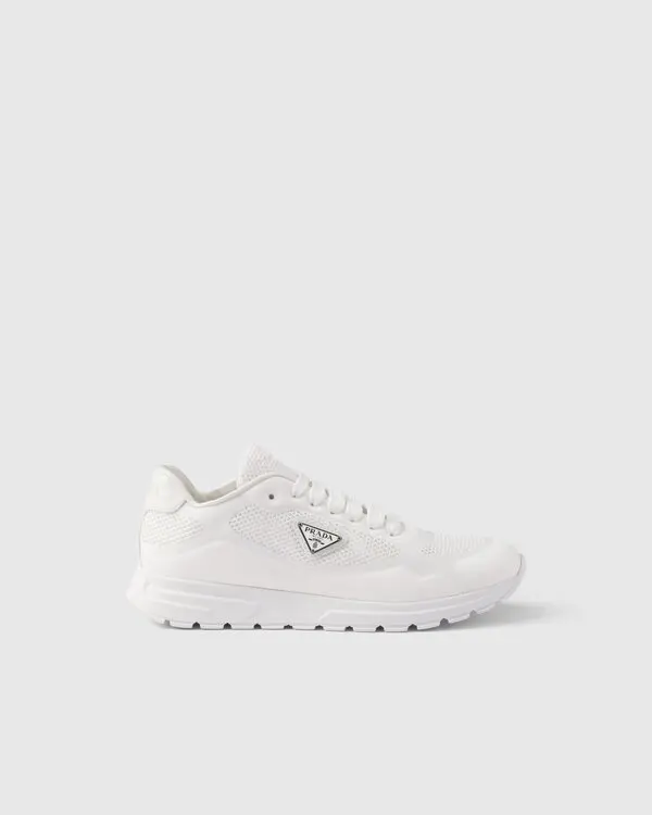 Prada Prax 2.0 Fabric And Mesh Sneakers