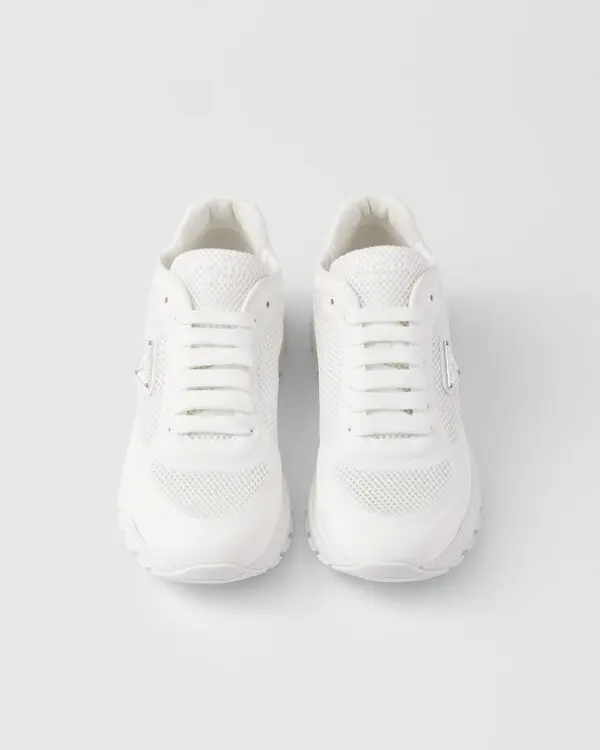 Prada Prax 2.0 Fabric And Mesh Sneakers