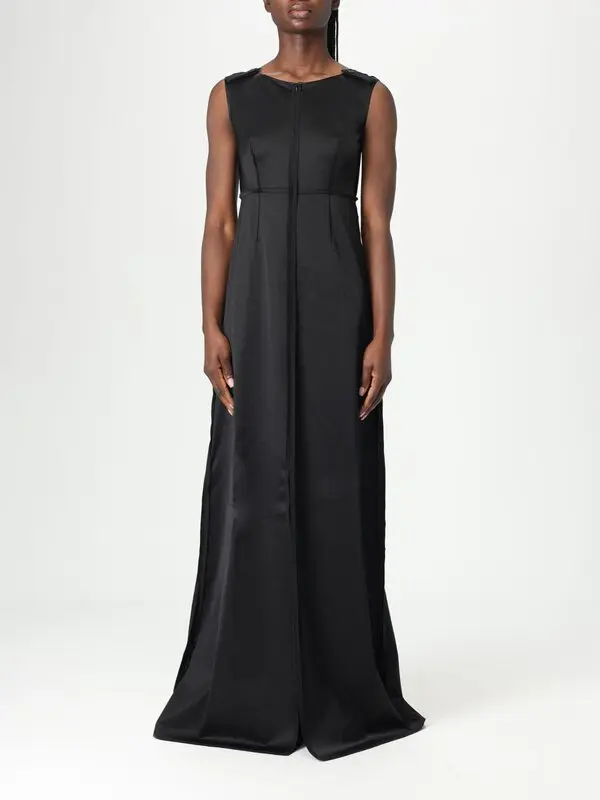 maison margiela evening dresses BABARONI Stretch Satin Burgundy Prom Dresses Sheath/Column V-neck Spaghetti  Straps – BABARONI UK main image 0