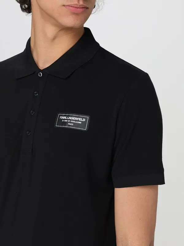 Karl Lagerfeld Polo Shirt - Black